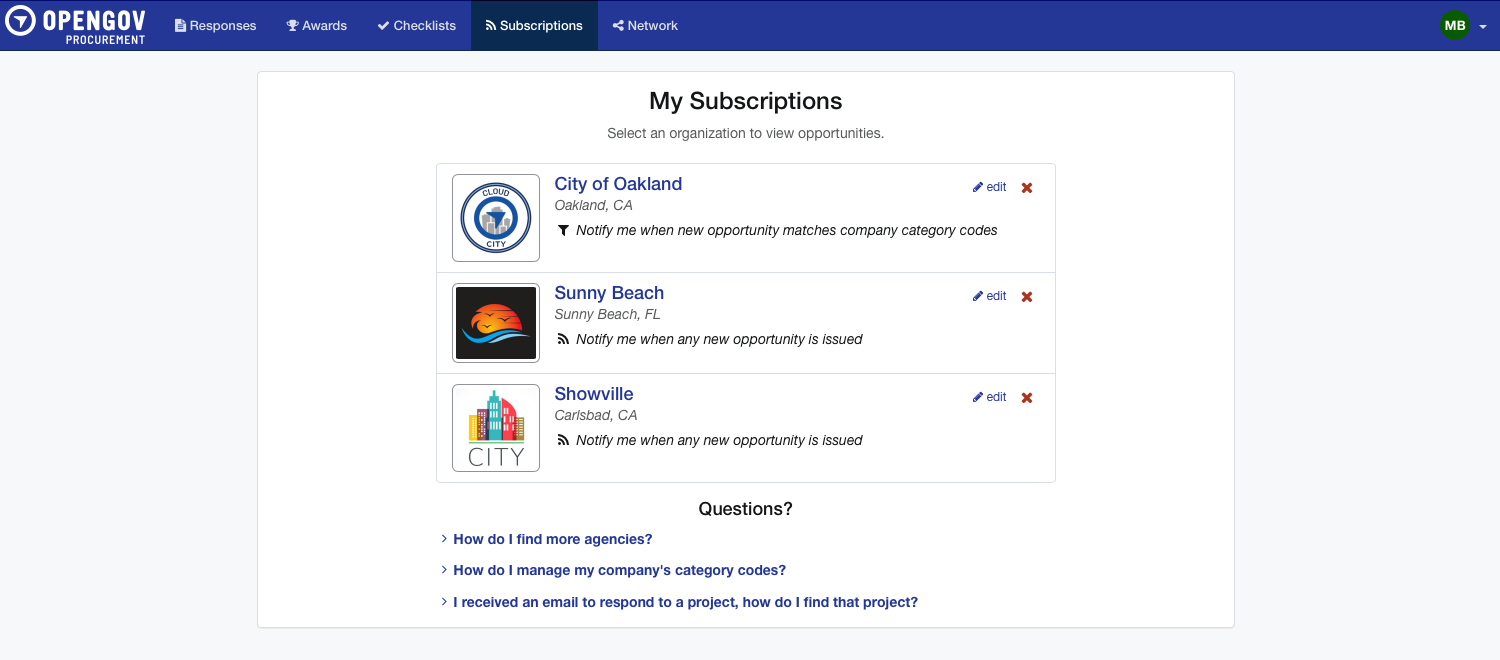Vendor Experience Overview