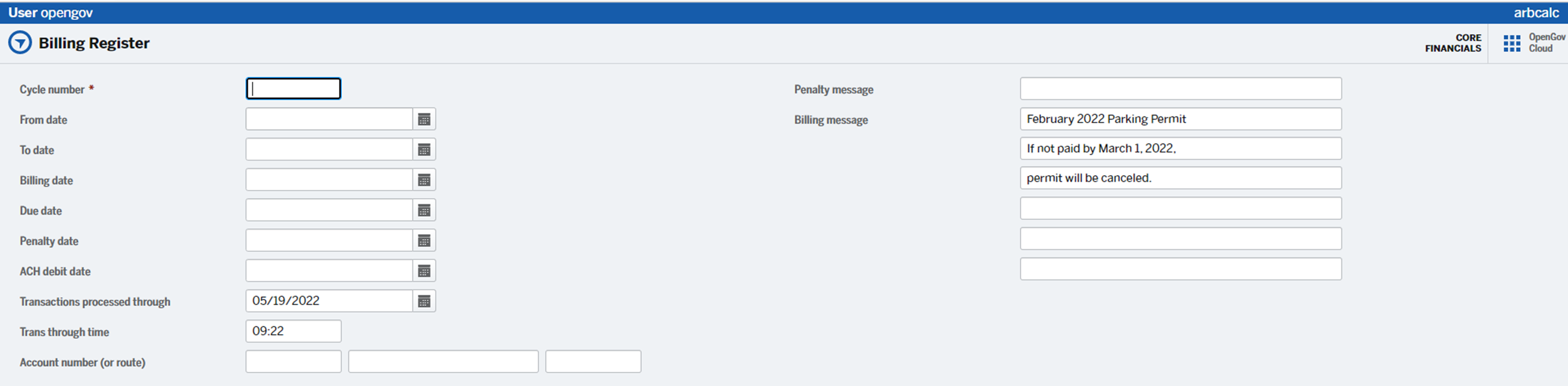 Accounts Receivable Billing Register | Guru