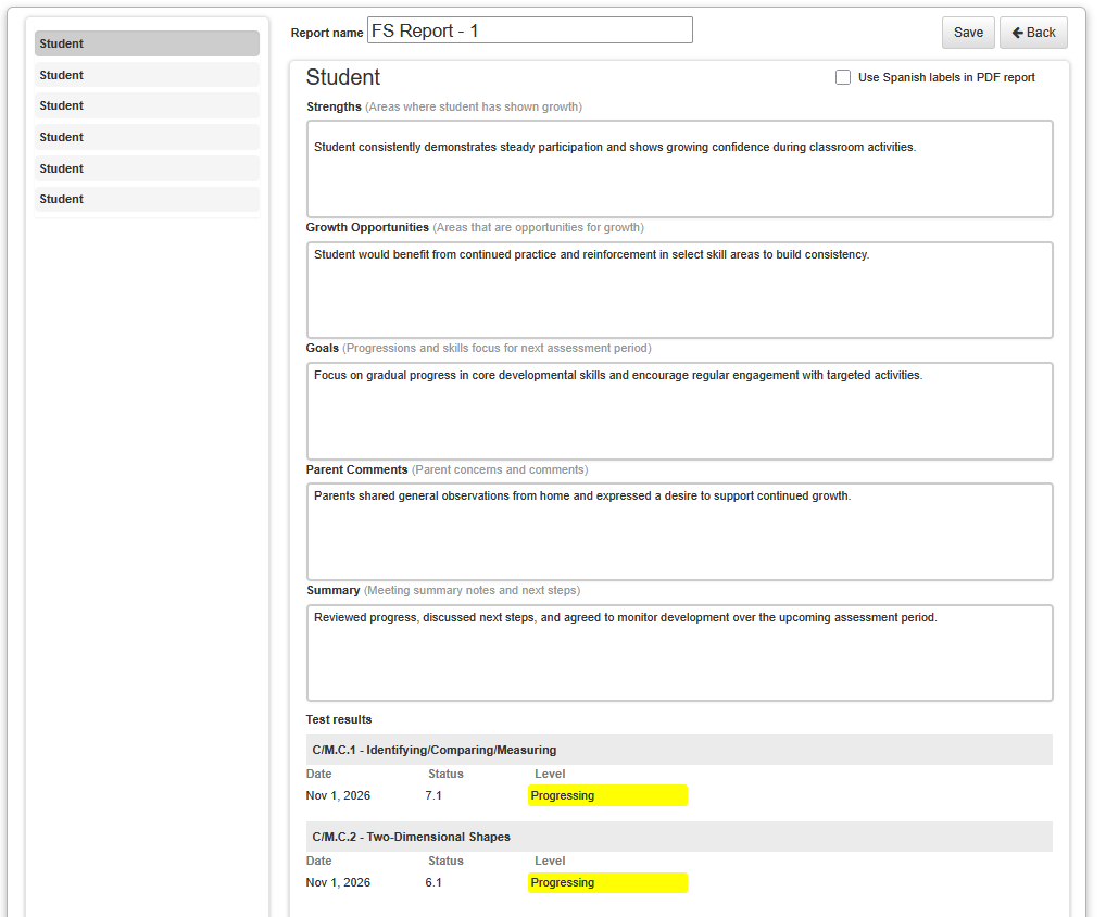 AIM: Parent Reports