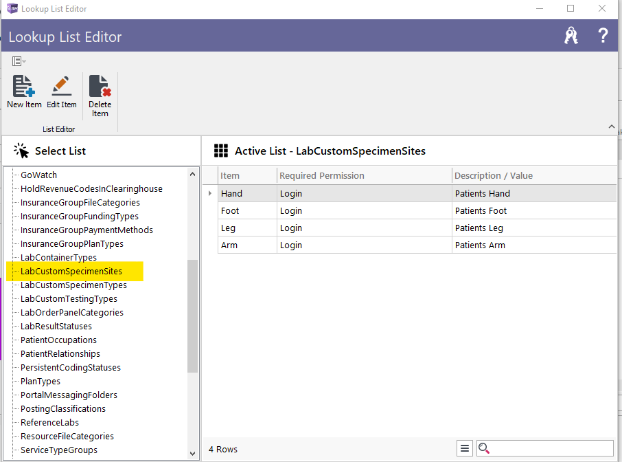 Added Specimen Site to the Lab Order Window options. | Guru