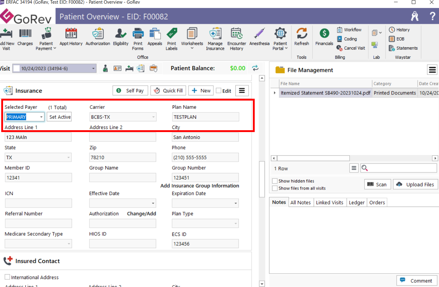 Deleting a primary insurance automatically moves the secondary insurance to primary. | Guru