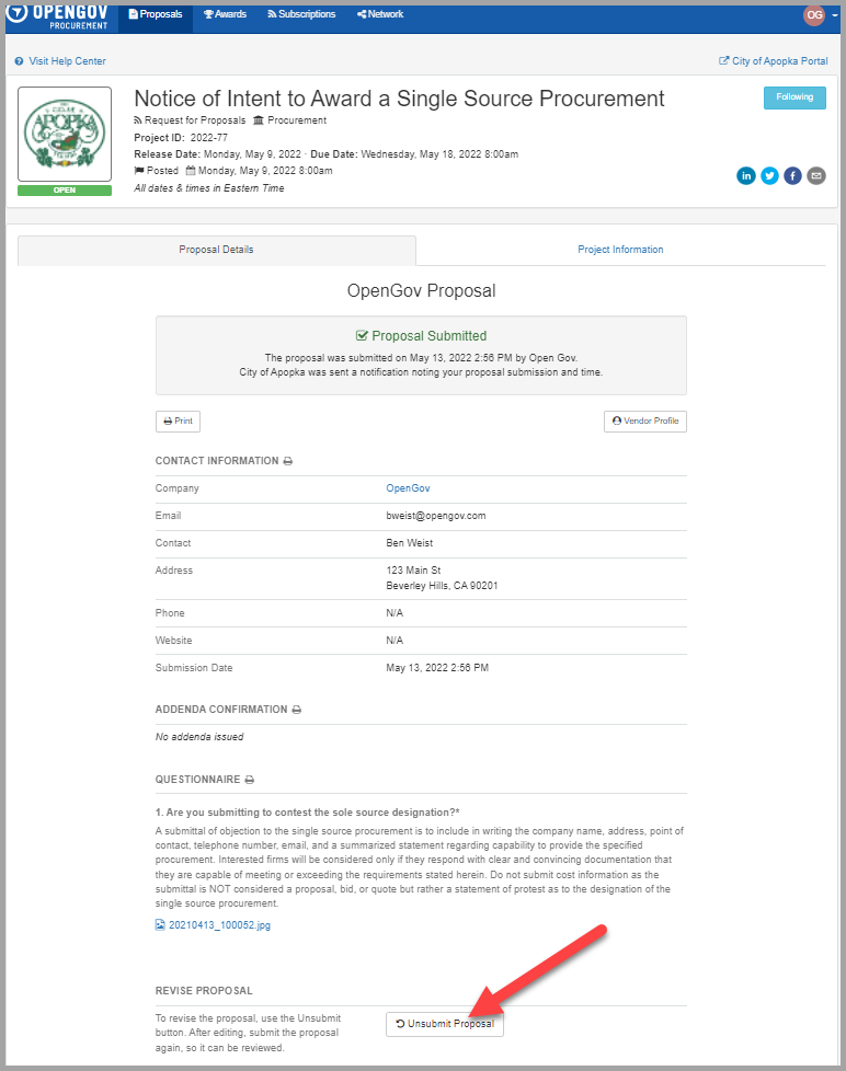 OpenGov Customer Support