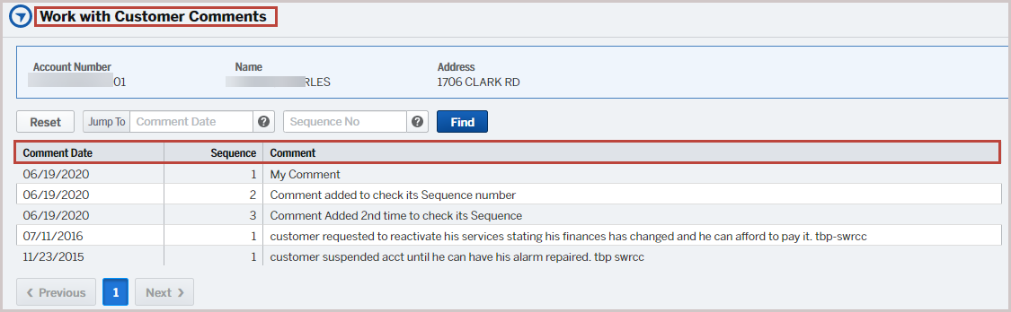 Customer Comments - Screen Overview | Guru